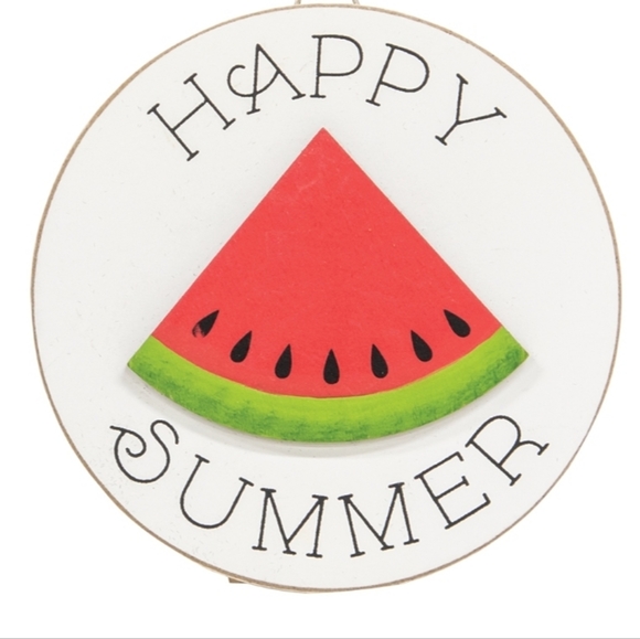 Accents | Set Of 3 Summerwatermelon Themed Round Easel Signs | Poshmark